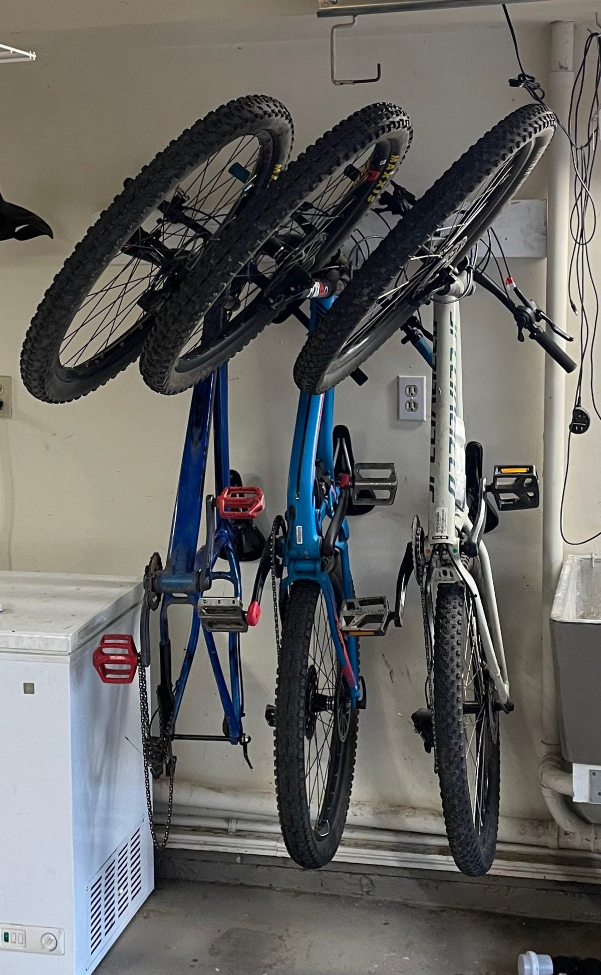 How to fit 3 bikes in 40" of wall space | MLTSHP