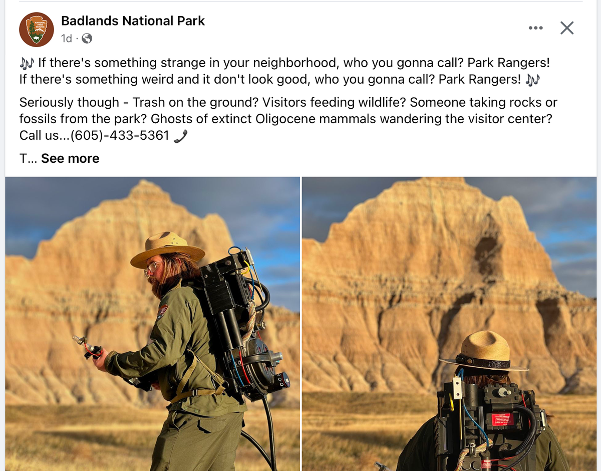 Who ya gonna call? Park Rangers! | MLTSHP