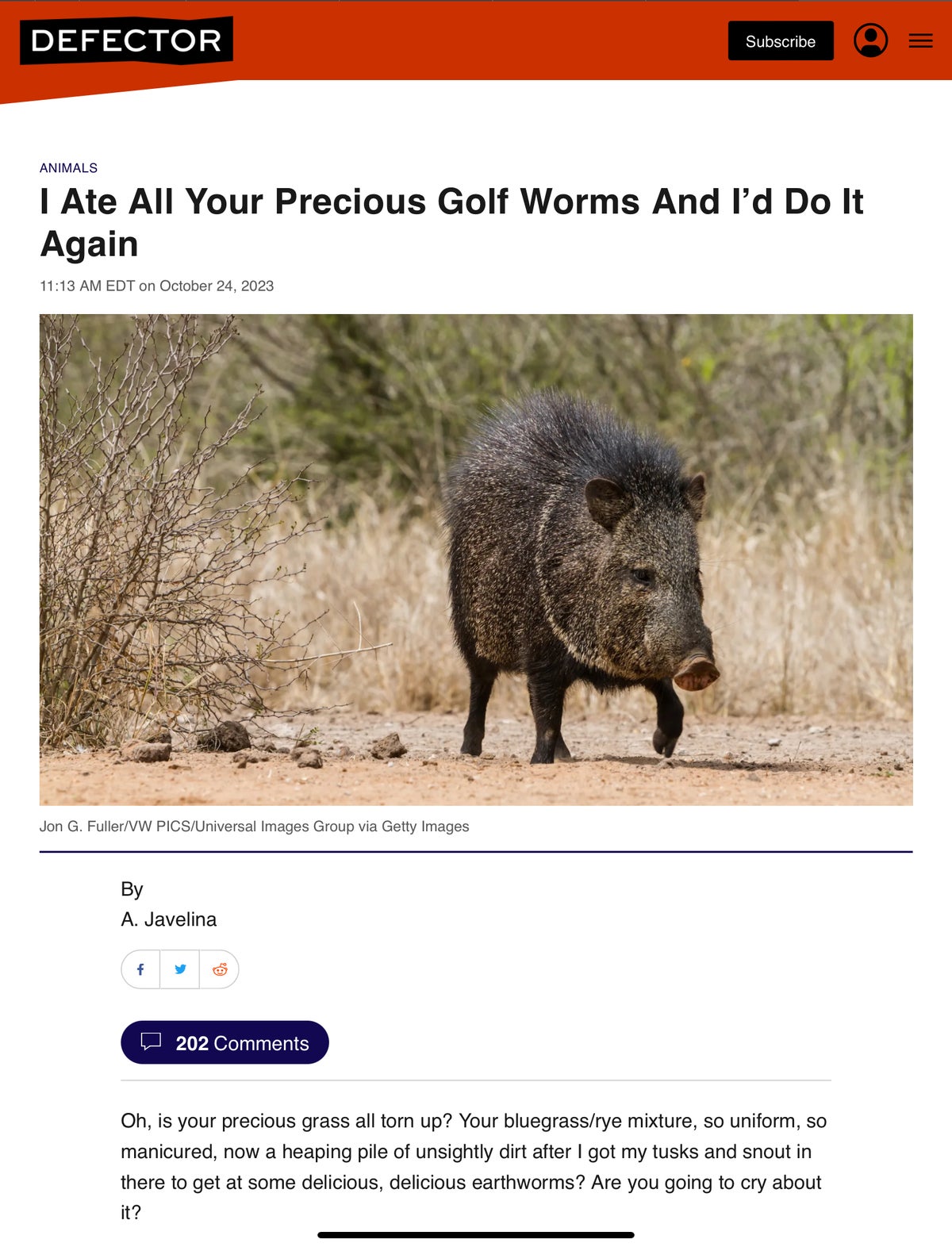 I Ate All Your Precious Golf Worms And I’d Do It Again | MLTSHP