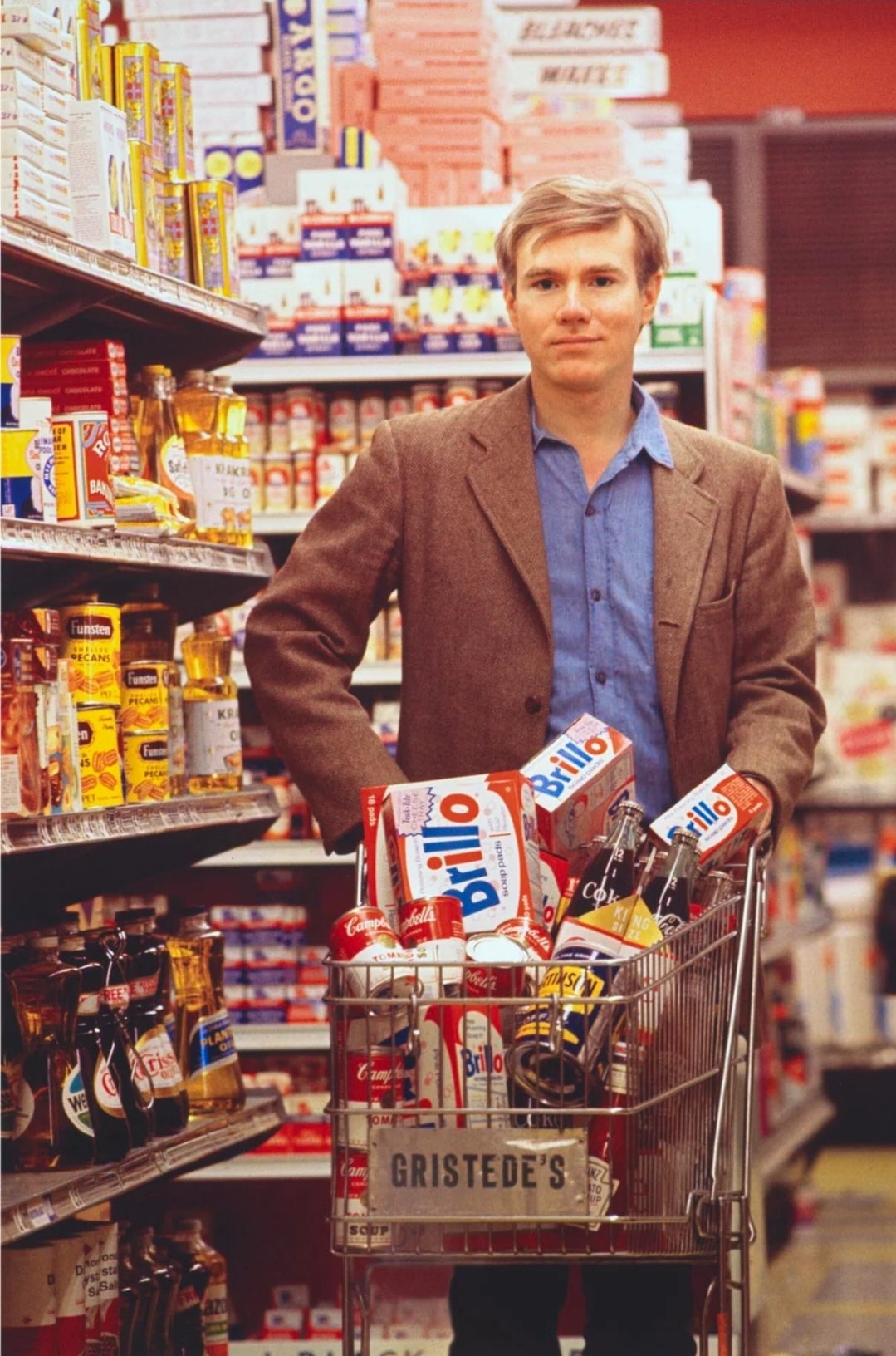 Bob Adelman - Andy Warhol Shopping at Gristede’s on Second Avenue, New York City (1965) | MLTSHP