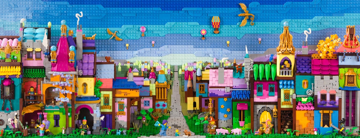 forced perspective LEGO art | MLTSHP