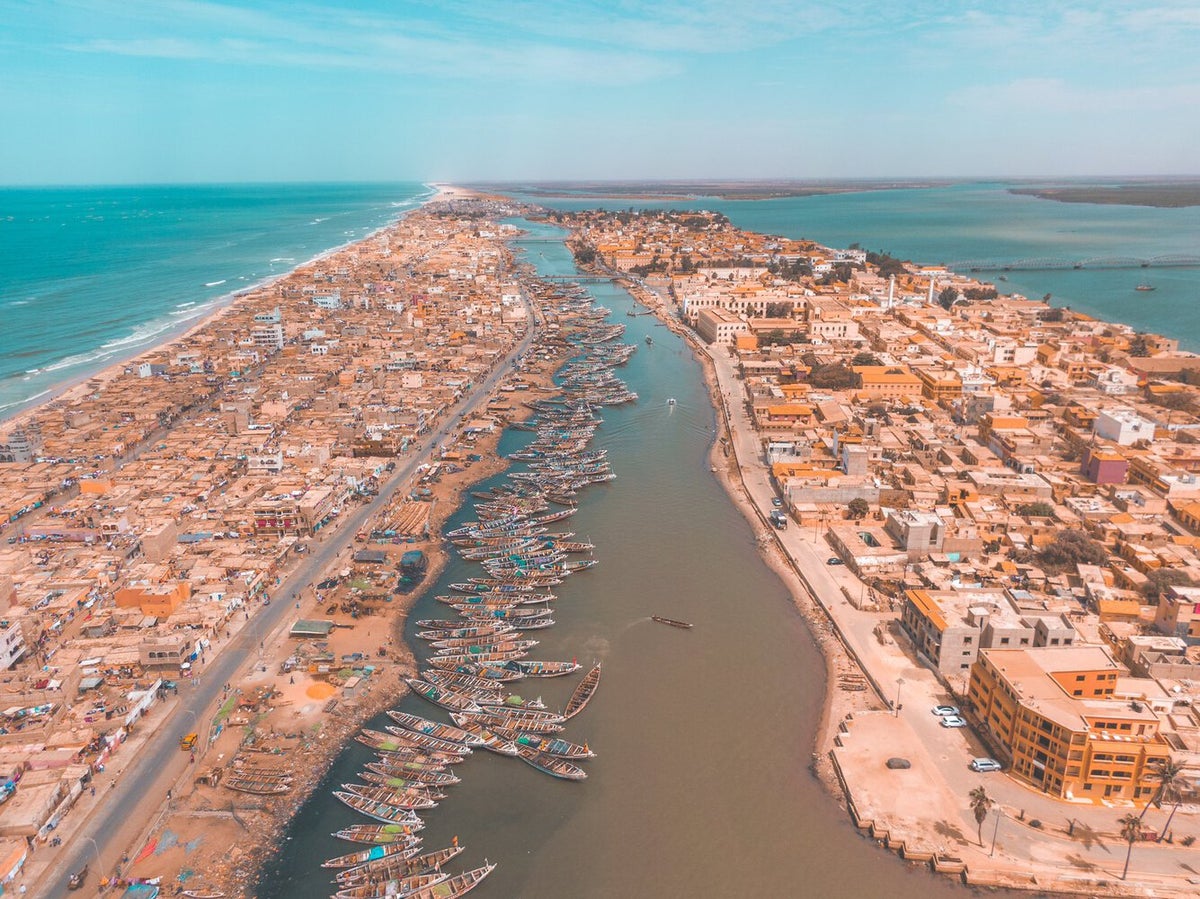 Aerial view of Saint-Louis Island, Senegal. Image © scholesphotography | MLTSHP