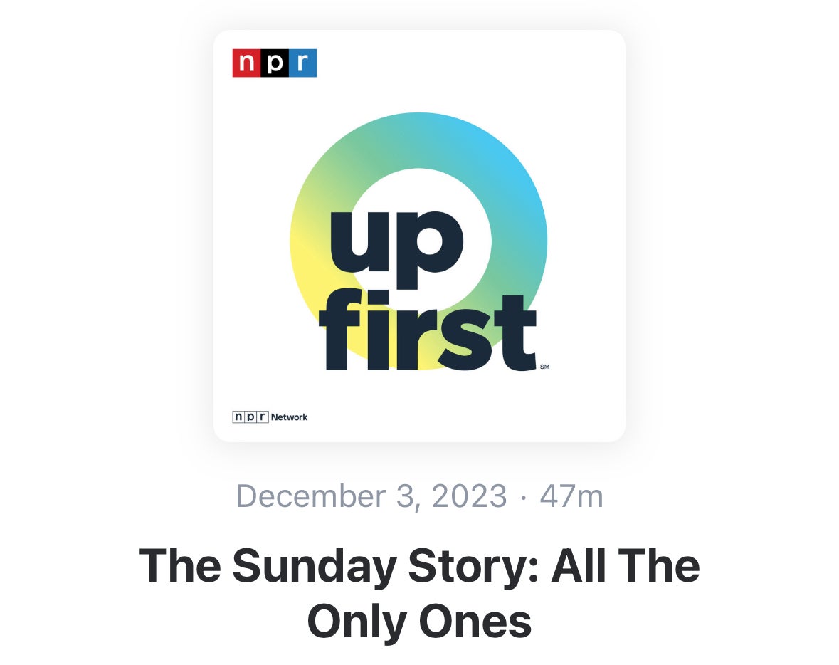 The Sunday Story: All The Only Ones | MLTSHP