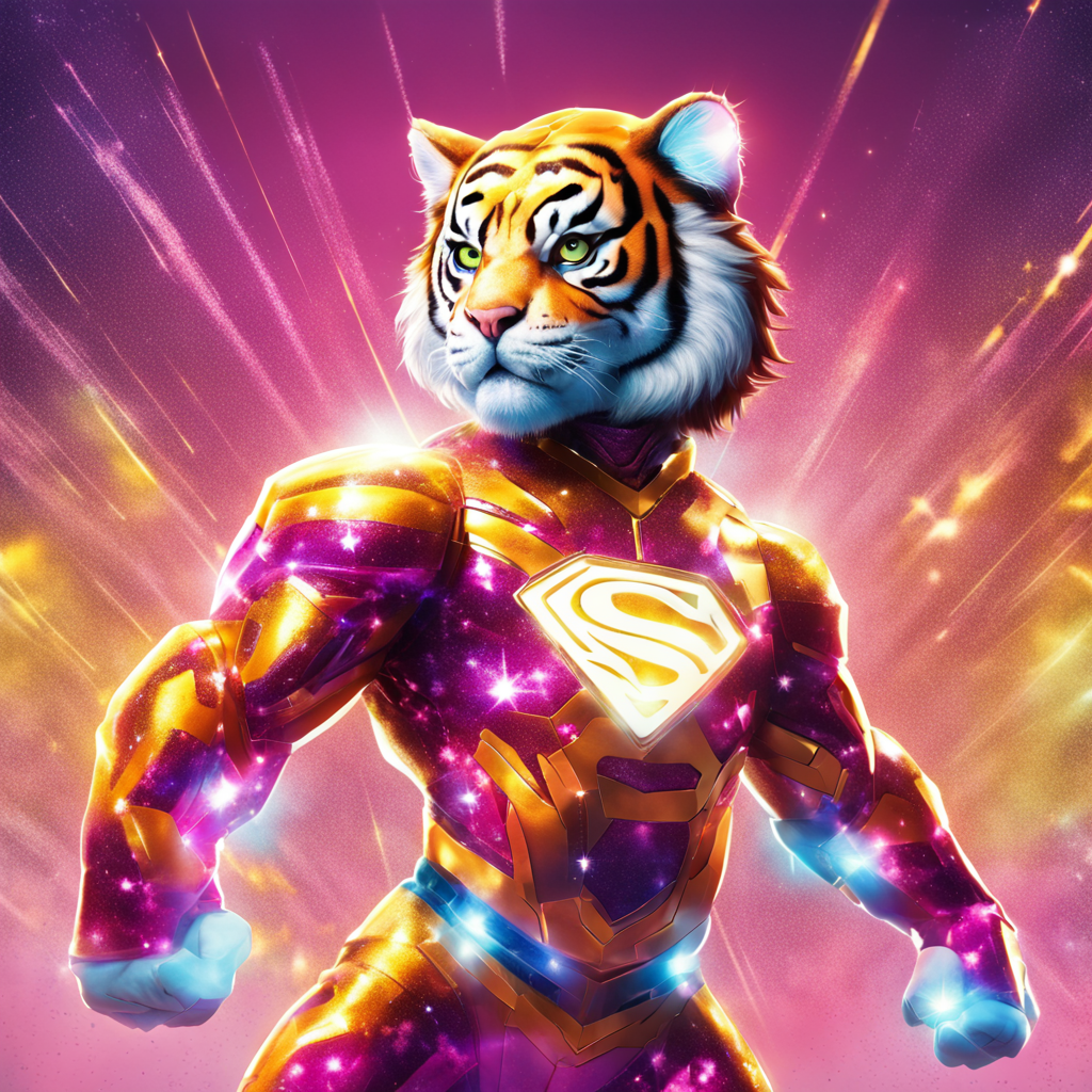 Super Sparkle Tiger Hero (SDXL) | MLTSHP