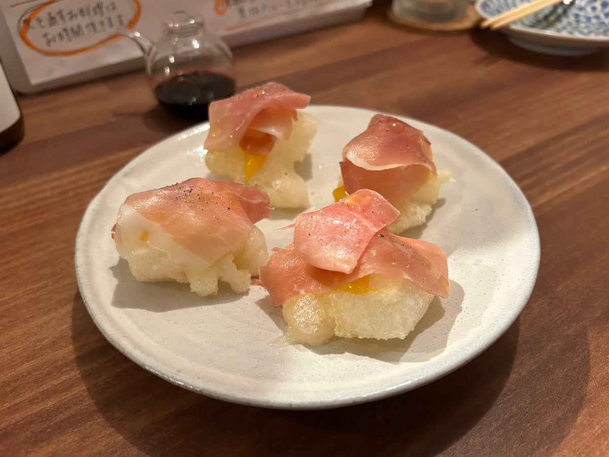 Fried mochi with ham and jam | MLTSHP