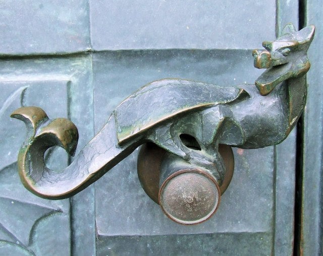 Dragon Door Handle - Simontorya Castle Hungary | MLTSHP