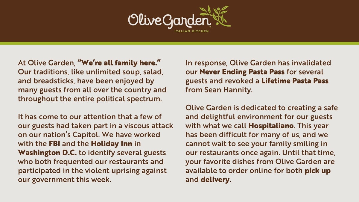 Origin Story: Sean Hannity Lifetime Pasta Pass Revoked | MLTSHP