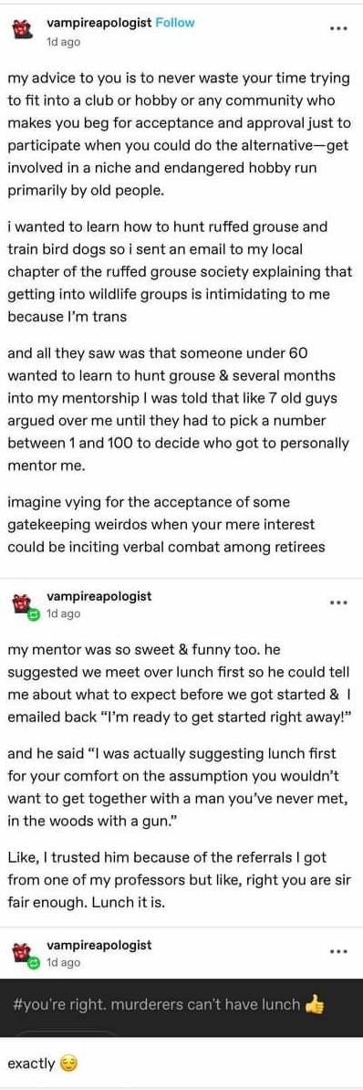 Murderers can't have lunch | MLTSHP