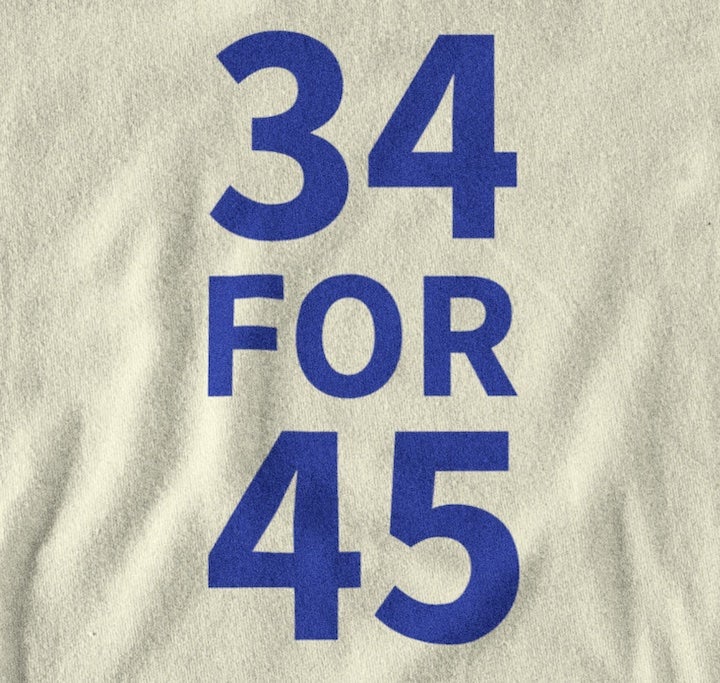 34 for 45 shirt design | MLTSHP