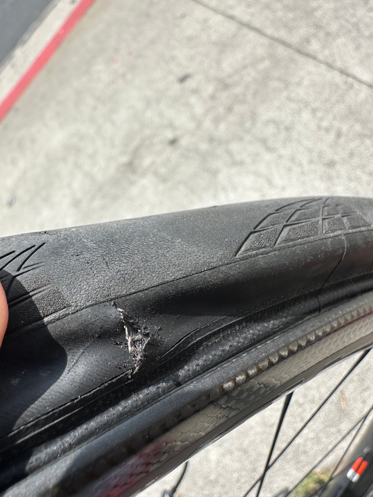 Sidewall blowout = end of my birthday ride | MLTSHP