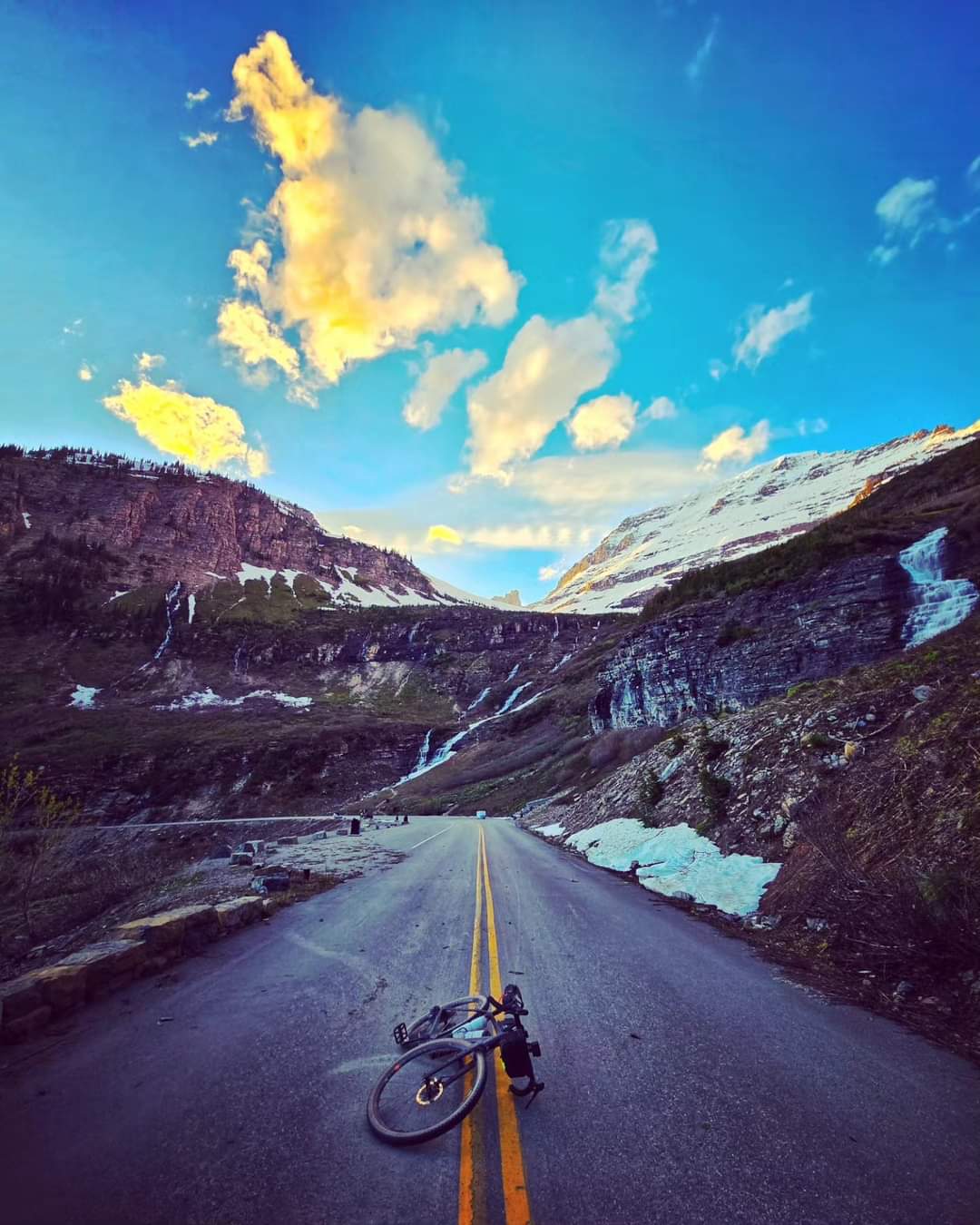 Oops, My Bike Fell Over on Going to the Sun Rd | MLTSHP