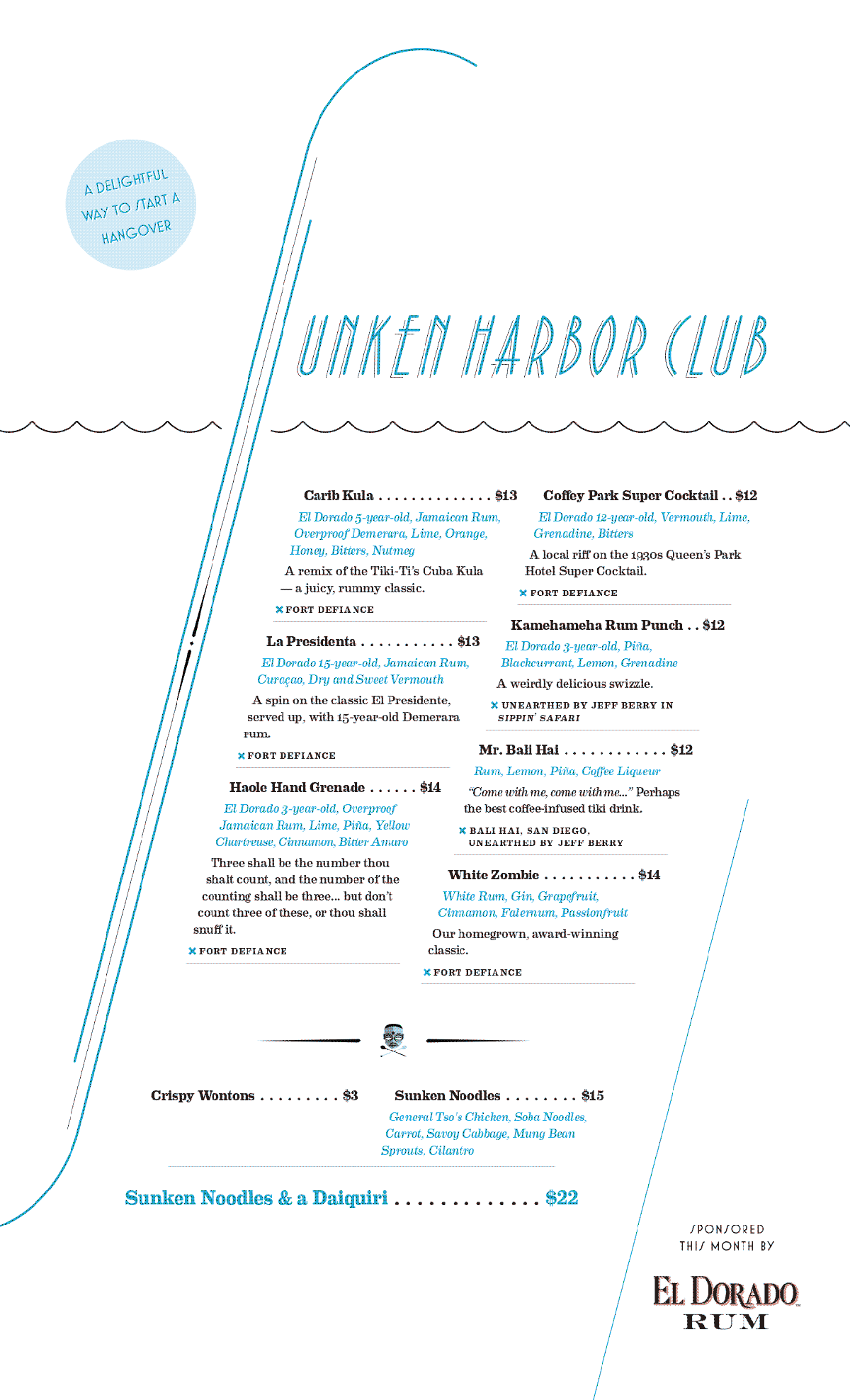 1 year of Sunken Harbor Club menus, portrait | MLTSHP