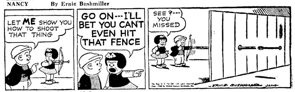 Nancy By Ernie Bushmiller July 19,1960 | MLTSHP