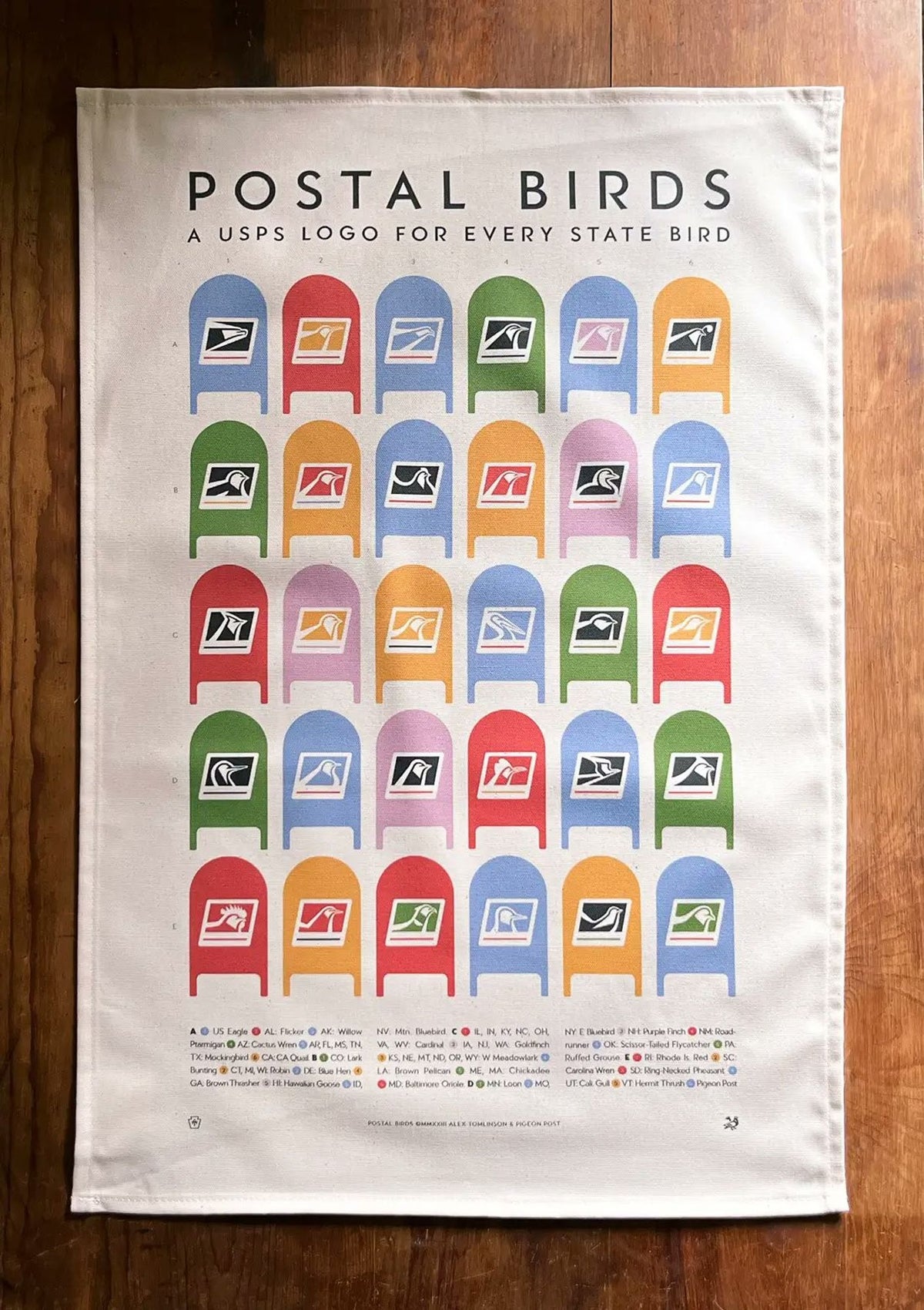 A USPS Logo for Every State Bird | MLTSHP