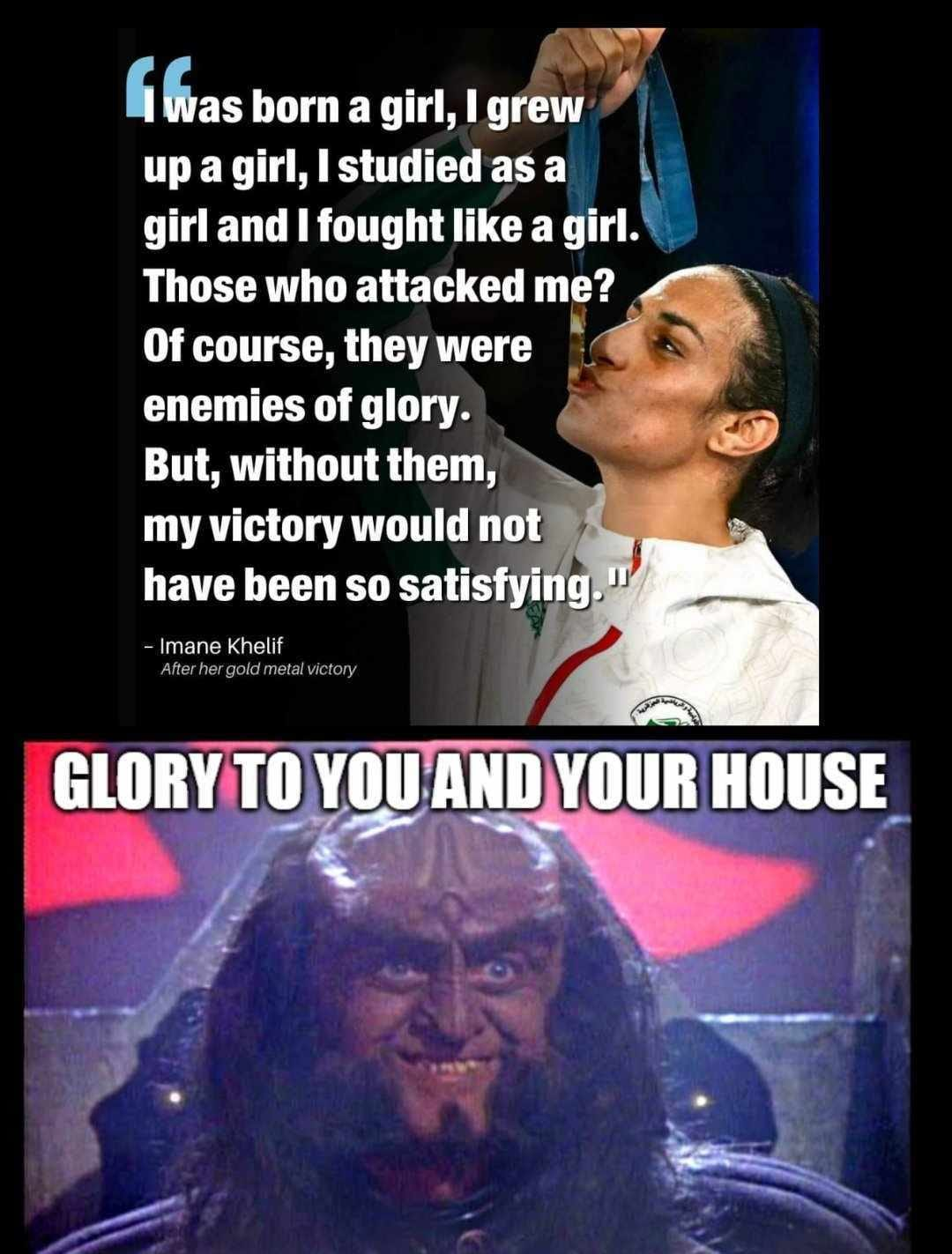 Glory to Imane Khelif and her house! | MLTSHP