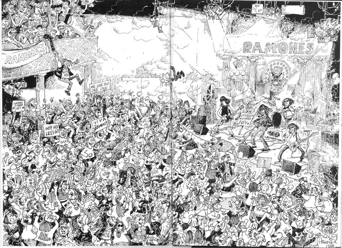 Sergio Aragones' Ramones box set art | MLTSHP