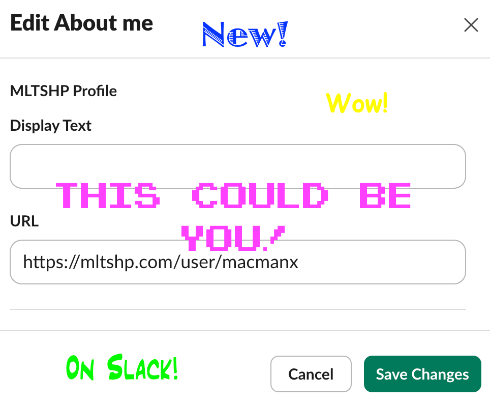 New: MLTSHP Profile Field in Slack | MLTSHP