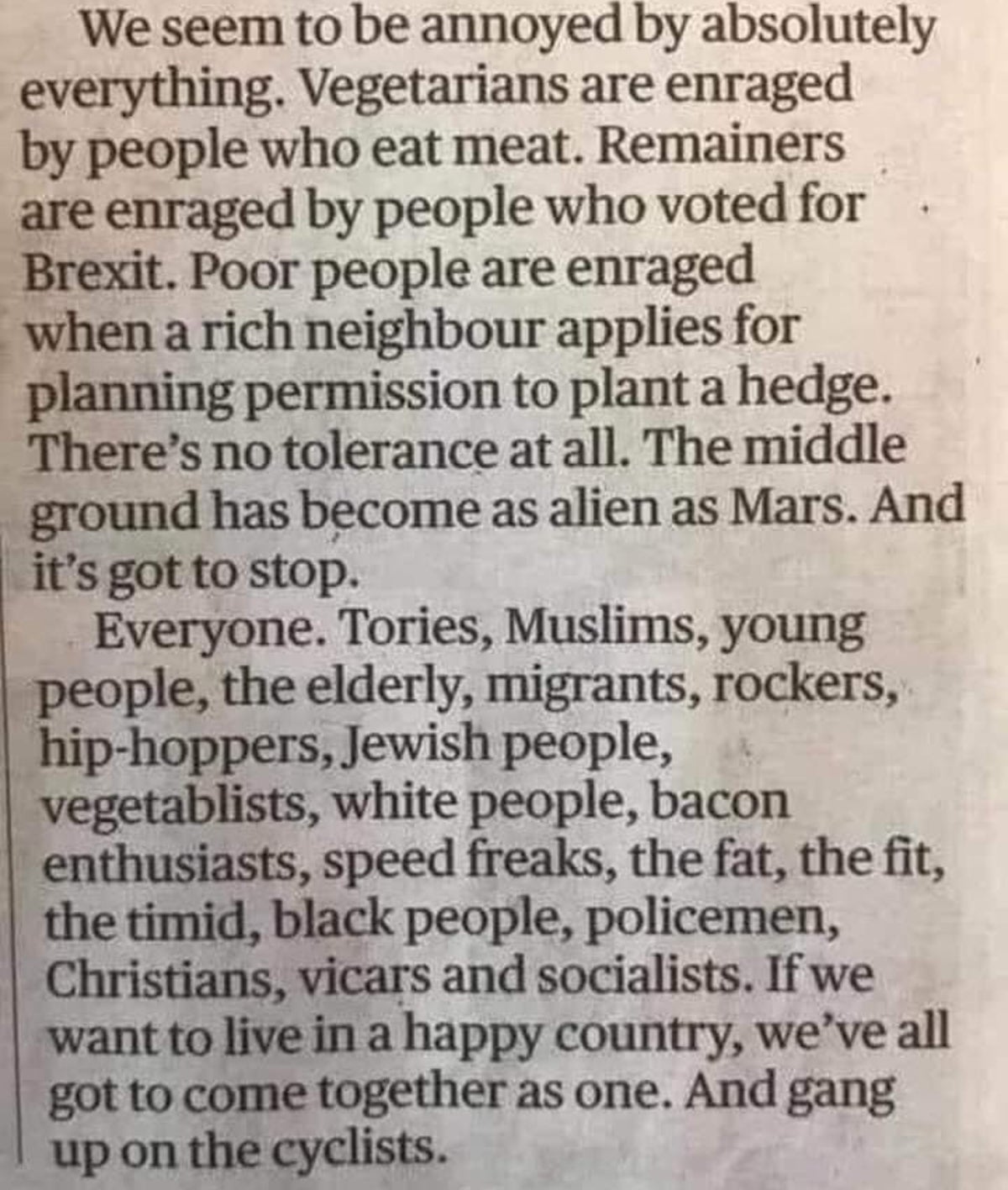 Hey! What did cyclists do to….oh yeah. | MLTSHP