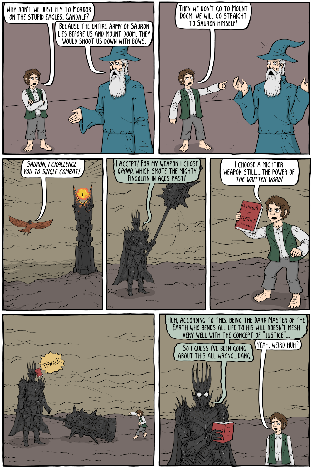 The Defeat of Sauron - Existential Comics | MLTSHP