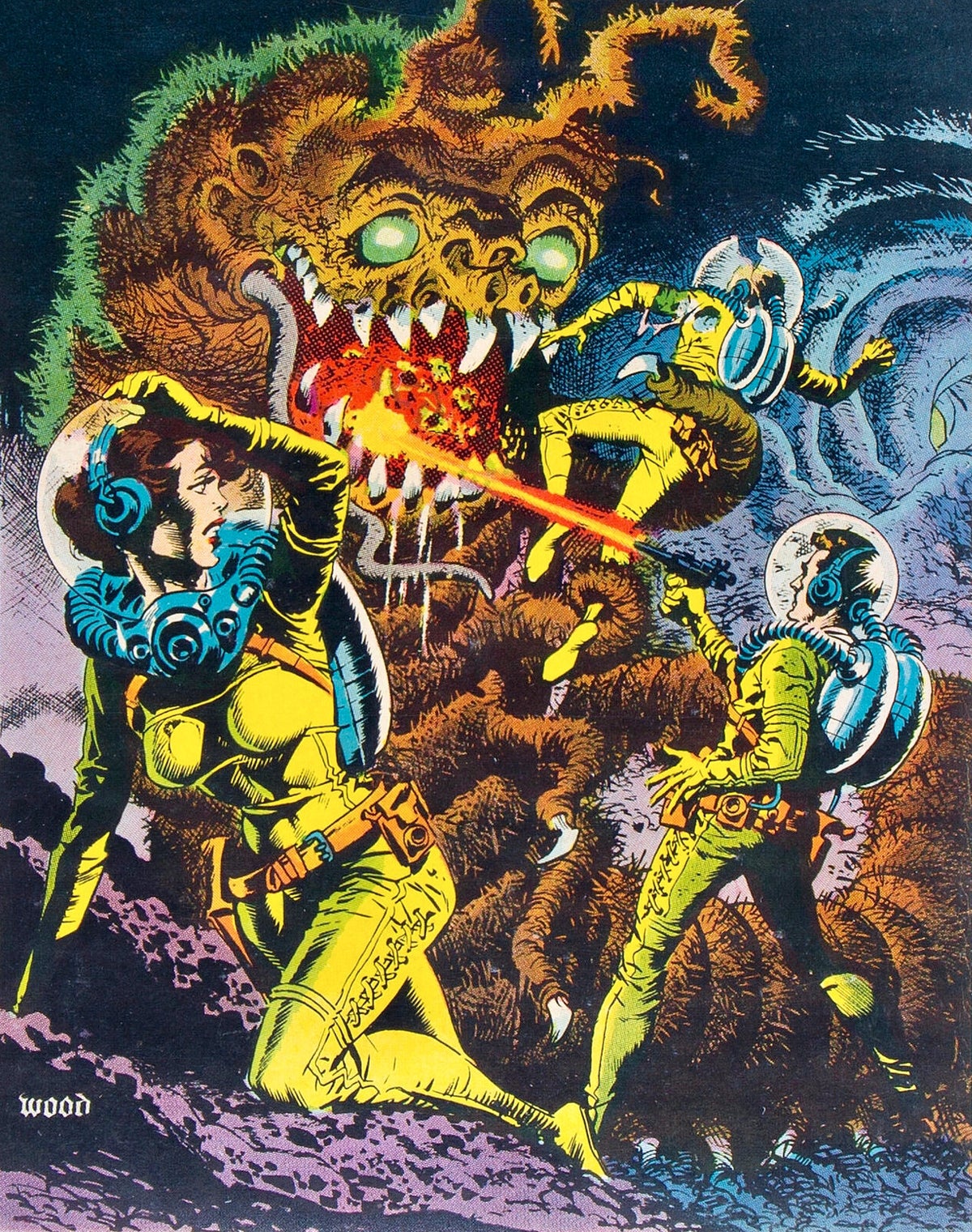 Wally Wood cover art for Weird Science-Fantasy, no. 27, EC Comics, 1955. | MLTSHP