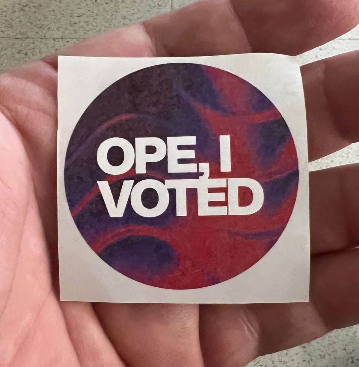 ope just gonna vote right past ya | MLTSHP