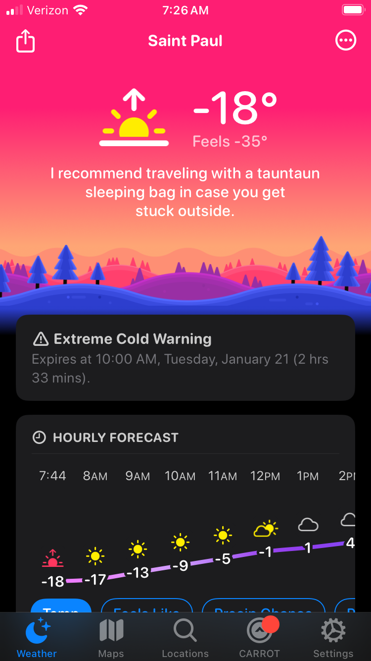 It got a bit cool overnight | MLTSHP