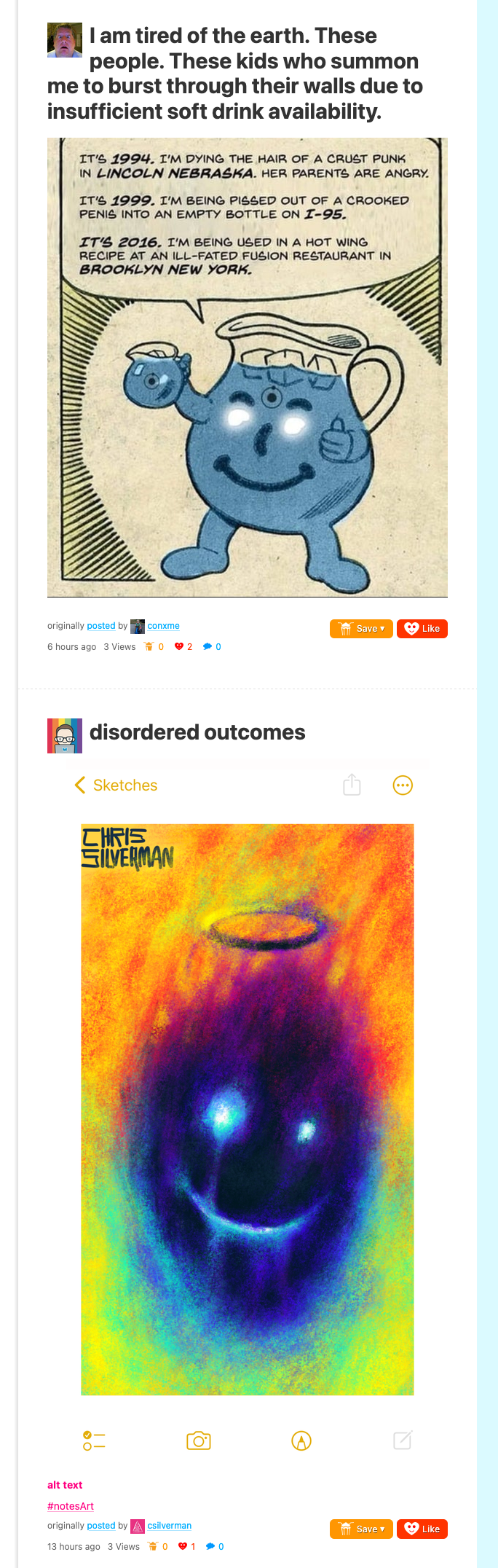 pair of glowy blues | MLTSHP