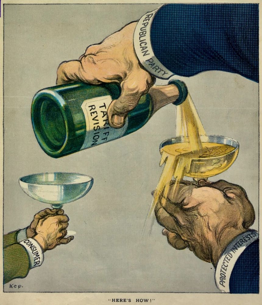 political cartoon from Puck, 1908 | MLTSHP