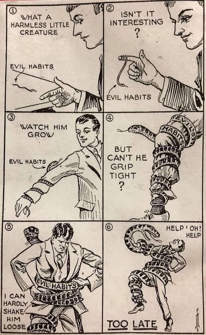 It's me. I'm evil habits. | MLTSHP