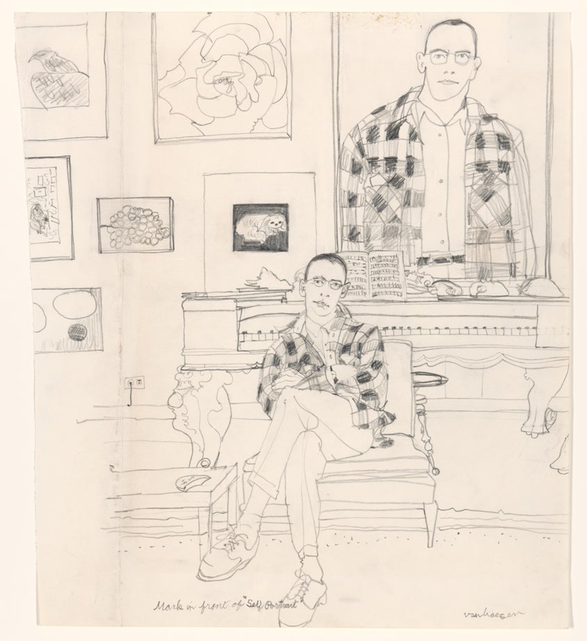 Mark in Front of Self-Portrait | MLTSHP