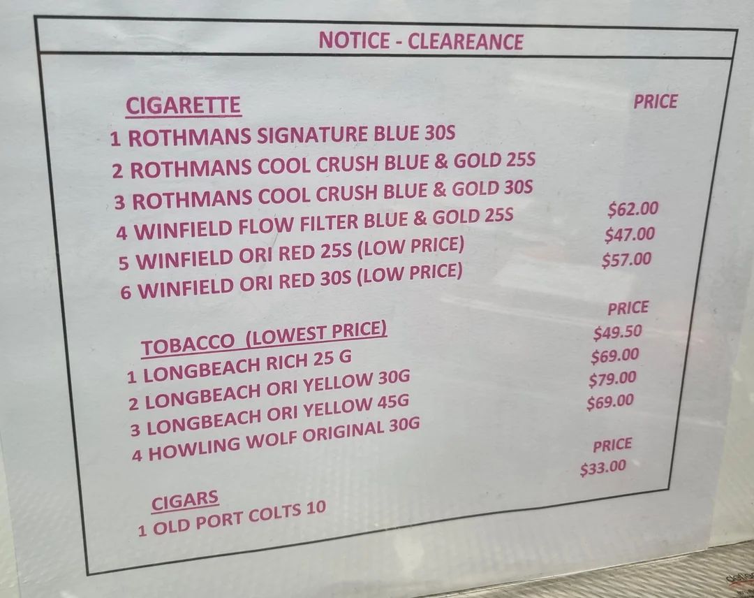 The Price of Ciggies in Australia | MLTSHP