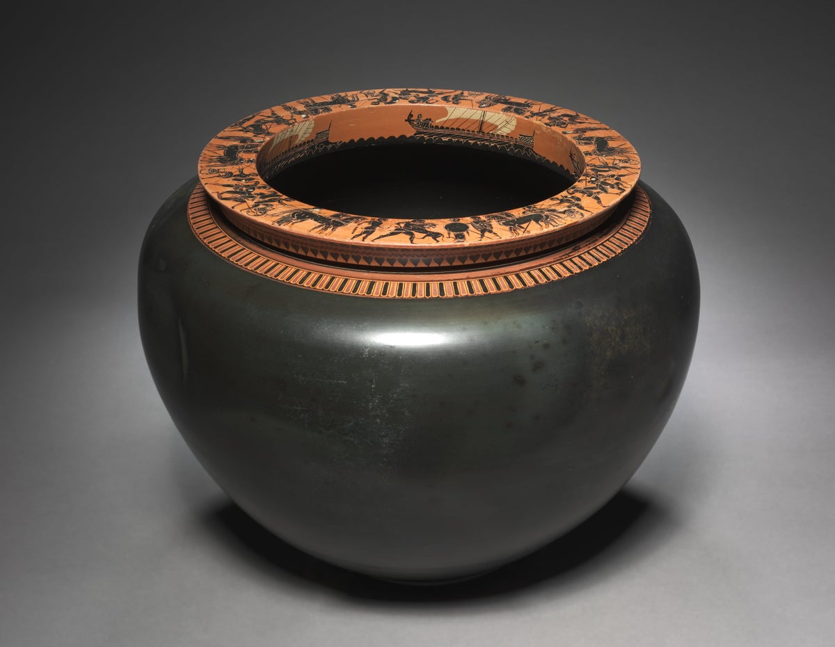 Black-Figure Dinos (Mixing Vessel), circle of Antimenes Painter | MLTSHP