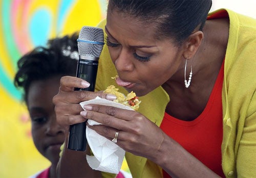 one hot taco and a microphone | MLTSHP