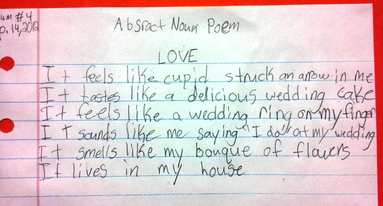 abstract noun poem | MLTSHP