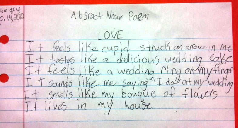 abstract noun poem | MLTSHP