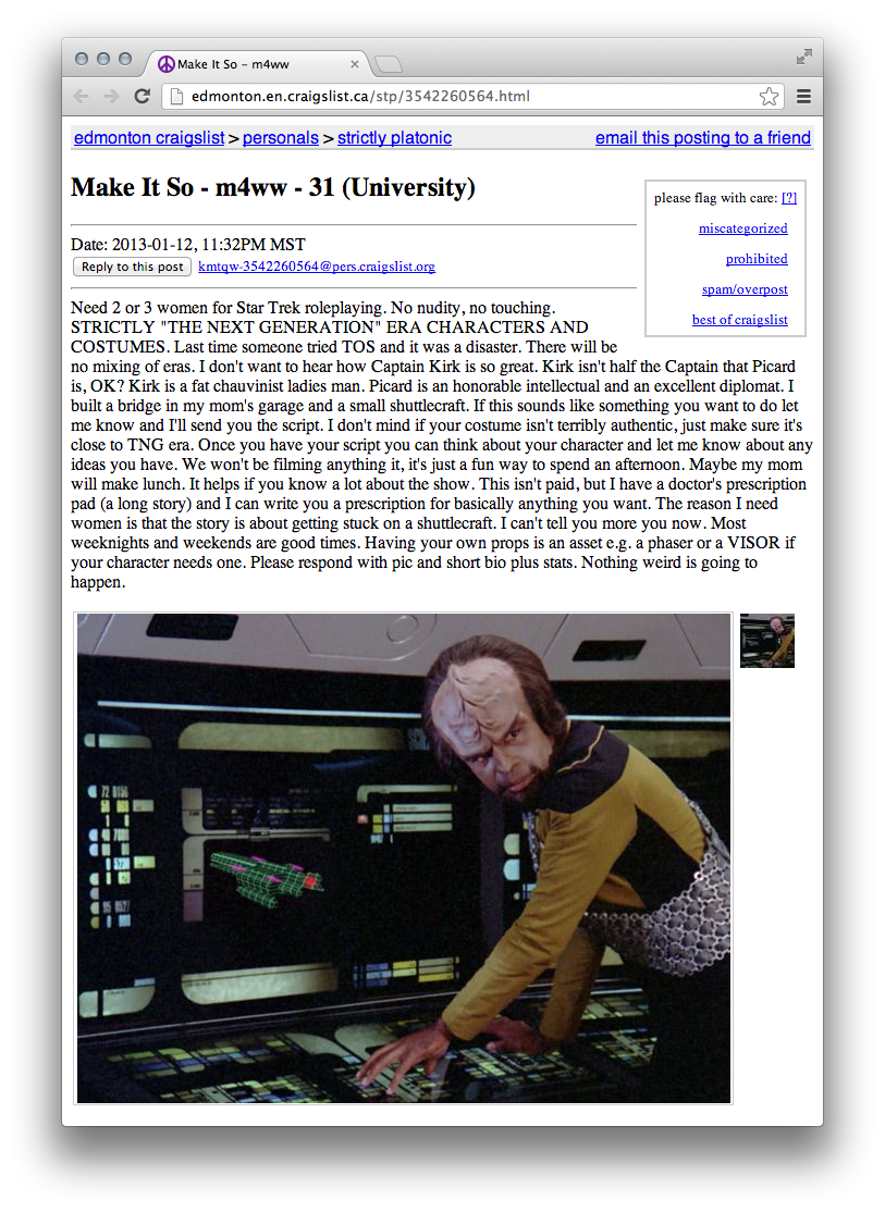 Nothing weird is going to happen. | MLTSHP