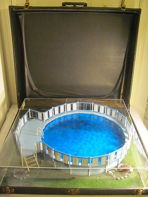 RARE 1950s Vintage Salesman Sample - Above Ground Swimming Pool in Original Case | MLTSHP